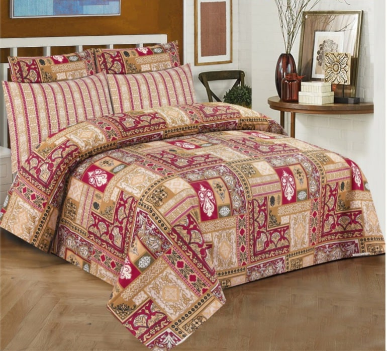 100% Pure Cotton Printed Quilt Cover-Ultra Soft Donna/Duvet Cover Set